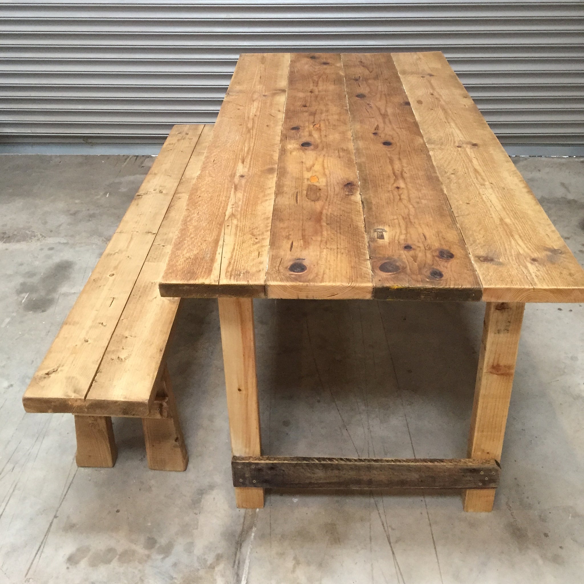 1. Indoor Folding Reclaimed Scaffold Board Trestle Table – The Trestle ...