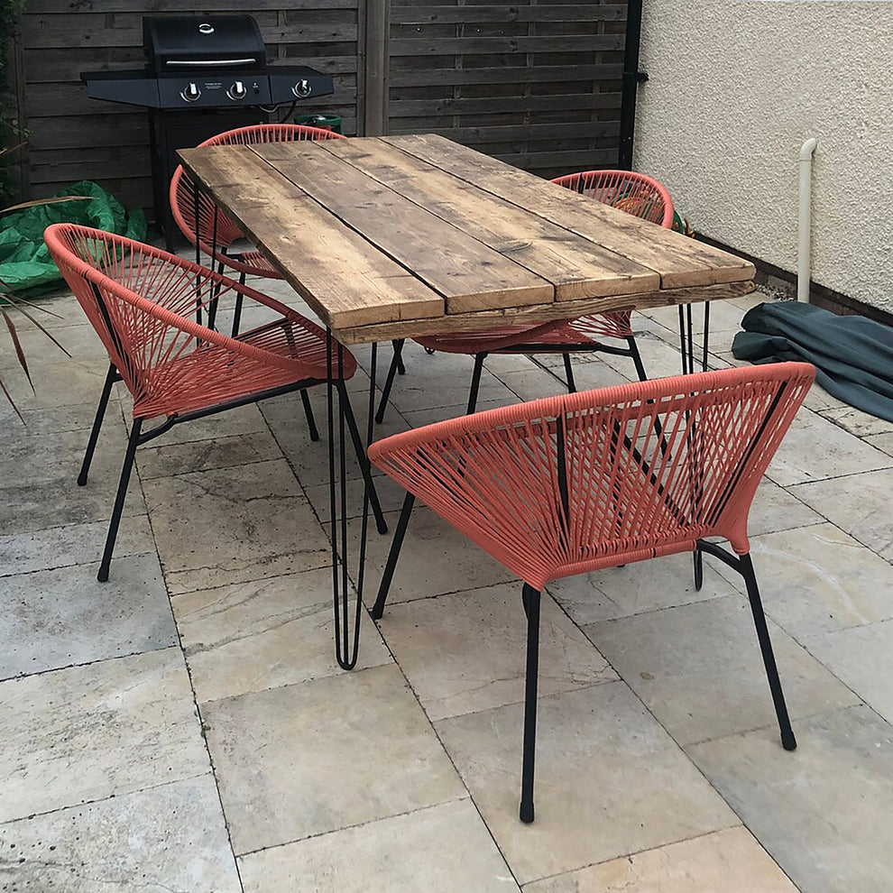 2. Outdoor Reclaimed Scaffold Board Dining Tables – The Trestle Table ...